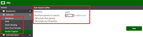 Technical Tip How To Run A Packet Capture With Fo Fortinet Community