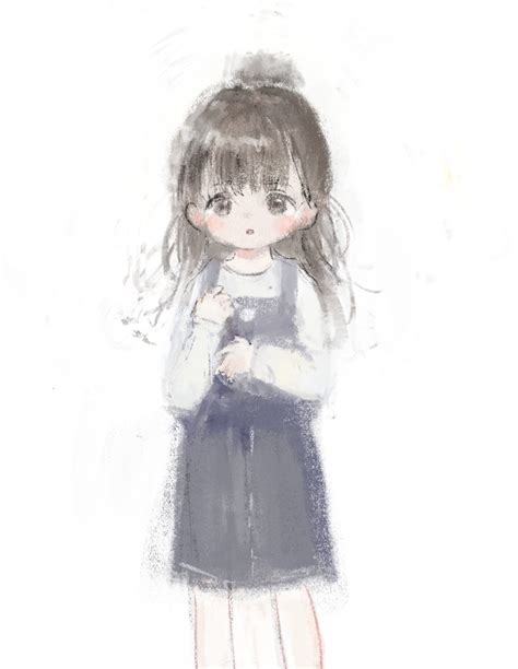 Safebooru 1girl O Arikomen Black Dress Black Hair Blush Brown Eyes