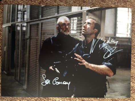Sean Connery And Nicolas Cage The Rock Genuine Signed Autograph Photo Coa