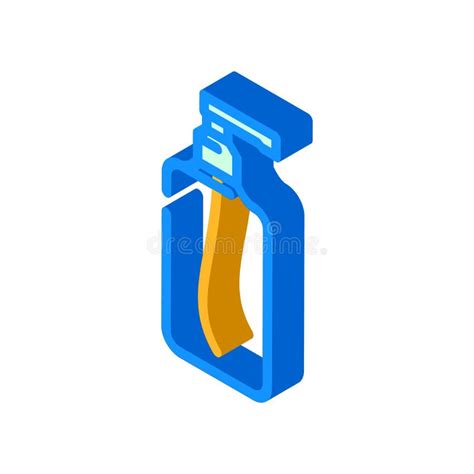 Refillable Cosmetic Bottle Sustainable Beauty Isometric Icon Vector