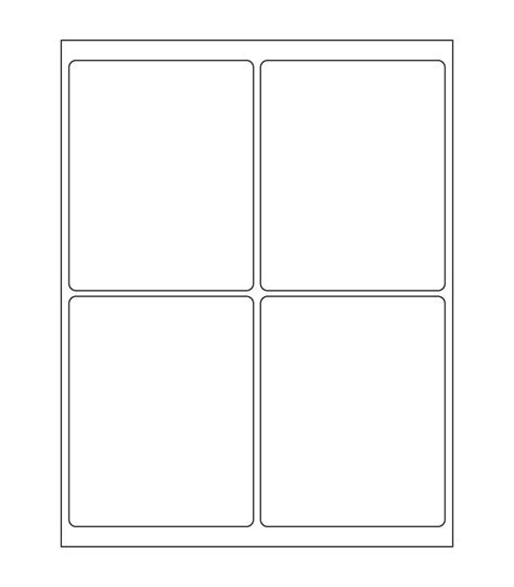 4 X 5 Label Template