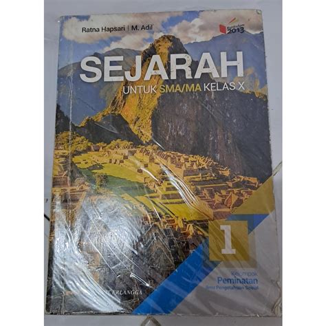 Jual Buku Sejarah Peminatan Sma Kls 10 Revisi Kurikulum 13 Erlangga