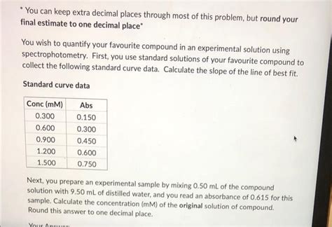 Solved You Can Keep Extra Decimal Places Through Most Of Chegg Com