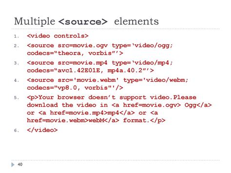 Cs7026 Html5 Video Ppt Download