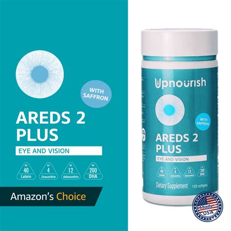 Upnourish Areds 2 Plus Vision And Eye Top 1 Eye Care Supplement