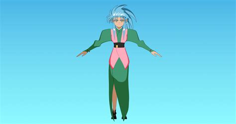 Artstation Ryoko Tenchi Muyo Ryo Ohki Model 3d Blender Resources