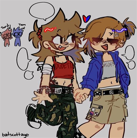 Tamtori Tori And Tamara In 2023 Hello Kitty Drawing Eddsworld Tord
