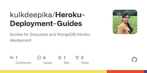 Github Kulkdeepikaheroku Deployment Guides Guides For Sequelize And Mongodb Heroku Deployment