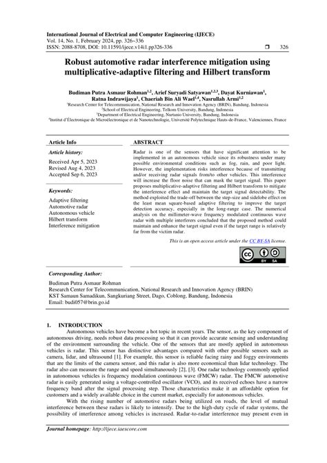 PDF Robust Automotive Radar Interference Mitigation Using