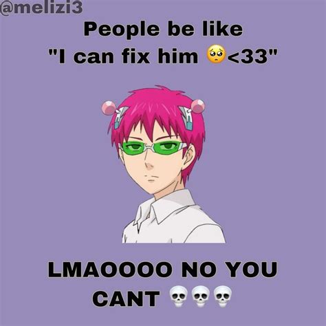 Kusuo The Aroace King In 2024 Saiki Memes Relatable