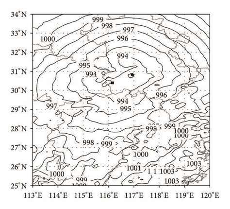 The Sea Level Surface Pressure A Hpa 850 Hpa Geopotential Height