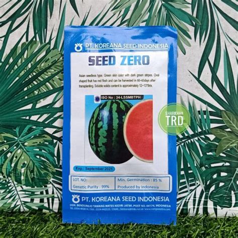 Paket 100 Seeds Seed Zero Biji Benih Tembikai Boci Tanpa Biji Seedless