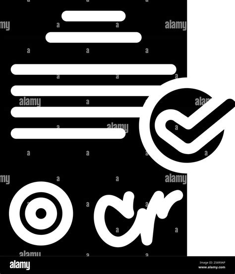 Documentation Compliance Glyph Icon Vector Documentation Compliance