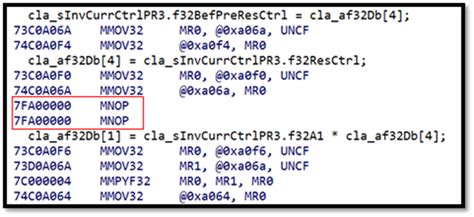 Compilertms320f28377d Cla Compiler Behavior Casue Program Fault