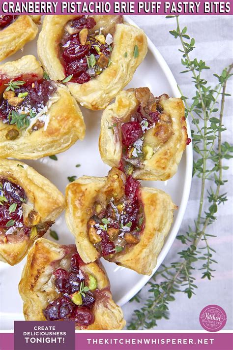 Baked Cranberry Brie Puff Pastry Bites The Kitchen Whisperer
