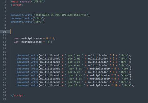 Ejercicio con tablas de multiplicar Lógica de programación Primeros pasos Alura Latam