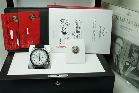 Mint Omega Silver Snoopy Apollo Xiii Speedmaster 45th Anniversary