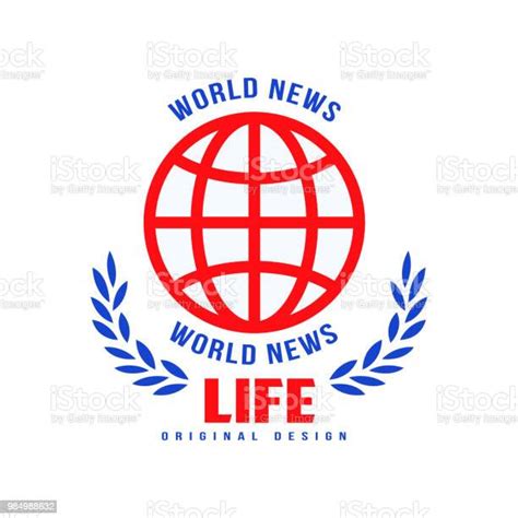 세계 뉴스 생활 원래 디자인 사회 매스 미디어 국장 고 흰색 배경에 뉴스 배지 벡터 일러스트 레이 션 라이브 0명에 대한 스톡 벡터 아트 및 기타 이미지 Istock
