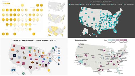 Us Maps Edition Of Data Visualization Weekly November 3 2017