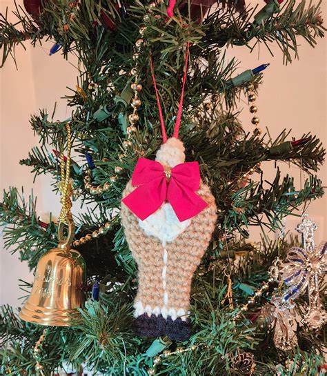 Reindeer Butt Ornament Crochet Pattern My Fingers Fly