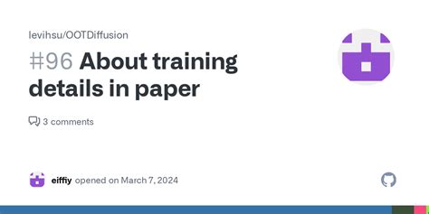 About Training Details In Paper Issue Levihsu Ootdiffusion Github
