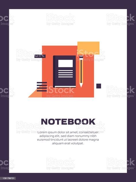 Icône Plate Du Blocnotes Illustration De Symbole Vectoriel Vecteurs