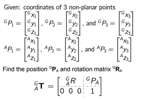 solved given coordinates of 3 non planar points
