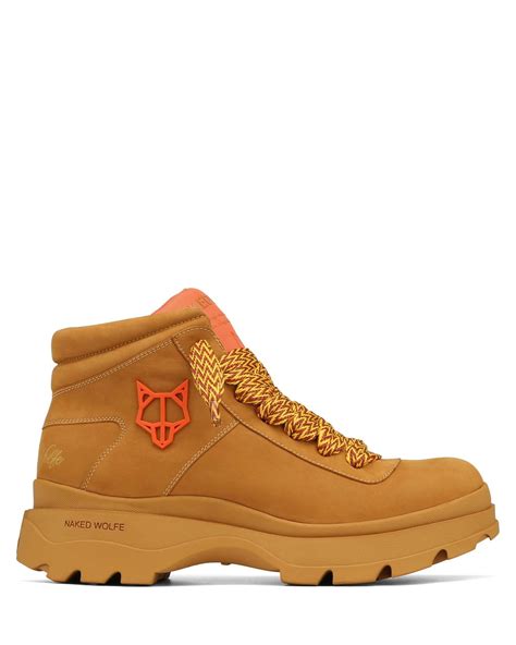Naked Wolfe Man Ascot Nubuck Leather Wheat In Brown Lyst