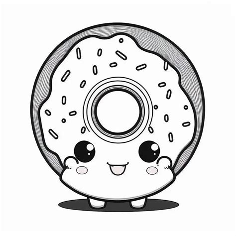 Kawaii Junk Food Coloring Book Pages Midjourney Prompt Promptbase