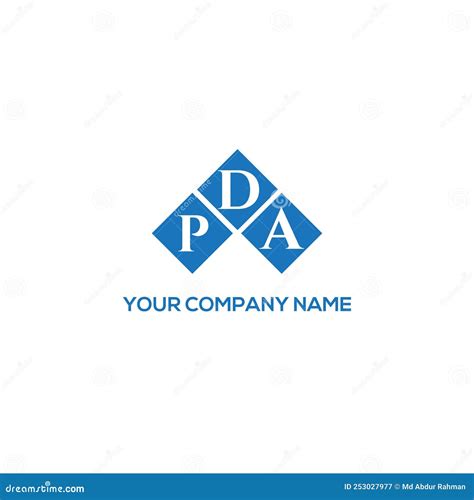 Pda Letter Logo Design On Black Background Pda Creative Initials