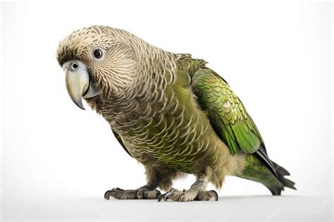 Premium Photo Kakapo Parrot On A White Background The Kakapo Is A