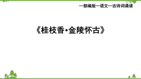 语文 统编版语文必修下册 古诗词诵读 桂枝香金陵怀古 王安石课件 共26张PPT 课件下载预览 二一课件通