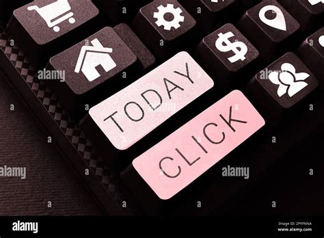 Writing Displaying Text Click Internet Concept Act Of Pressing A