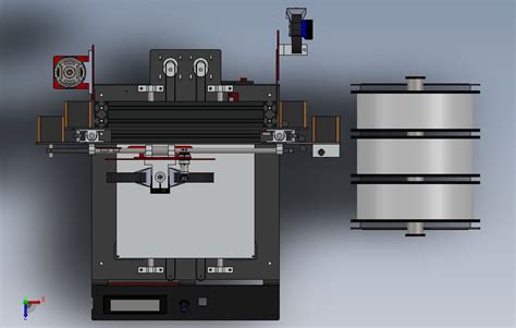 三合一3d打印机数控机床 SOLIDWORKS 2018 模型图纸下载 懒石网