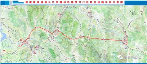 赣州又一条高铁：长沙至赣州高铁线路规划已出