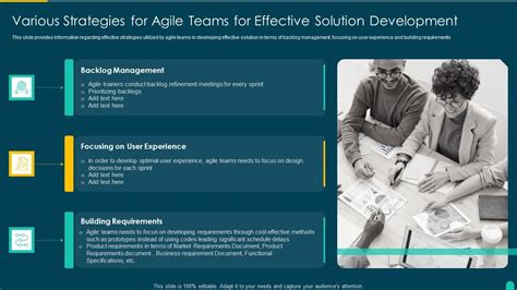 Executing Solution Development Procedure Various Strategies For Agile