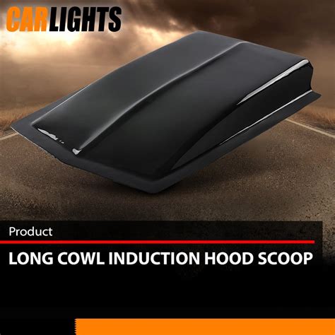 38 L X 4 ½ H X 27 W Long Black Plastic Cowl Induction Scoop Hood Sc
