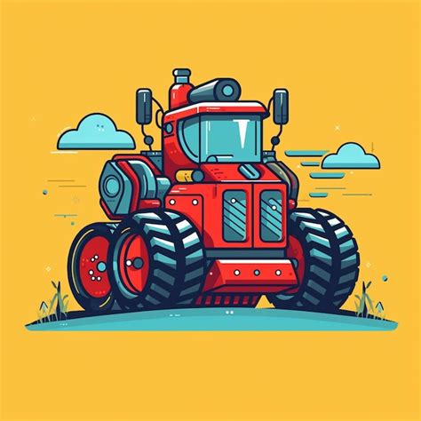 Premium Photo A Tractor Logo Farming Vehicle