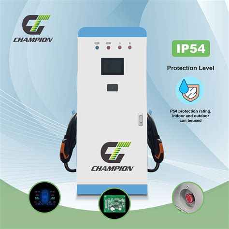 Champion Factory Custom Ocpp Ccs1 Ccs2 Gbt Chademo Double Gun Dc Ev