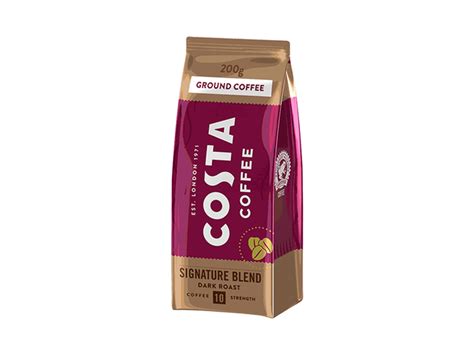 Costa Signature Blend Dark Roast Ground Coffee 200g Cafelax