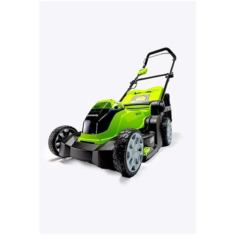 Tondeuse à gazon électrique sans fil Greenworks à propulsion de po volts au lithium ion