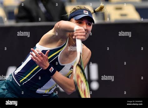 Ekaterina Alexandrova Of Russia In Action During The Women´s Tennis