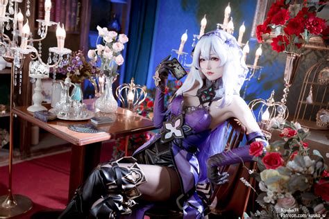 Kuuko W クー子 Cosplay Black Swan Honkaistar Rail 22 Photos