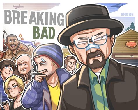 Walter White Jesse Pinkman Saul Goodman Skyler White Hank Schrader And 2 More Breaking Bad