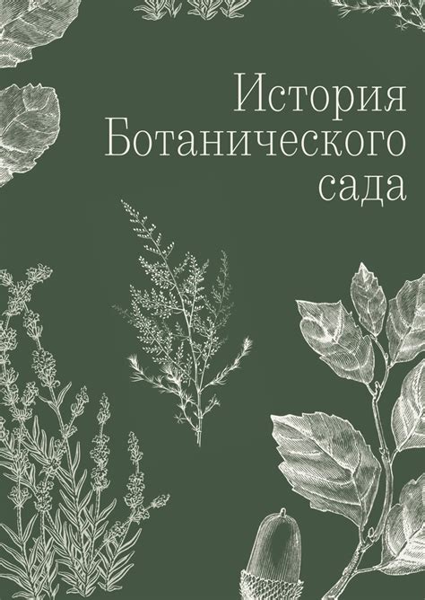 Студенческое портфолио История Ботанического сада
