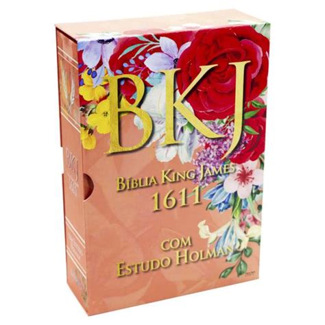 Bíblia King James Estudo Holman BKJF Capa Soft Touch Feminina Bíblia de Estudo