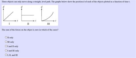 Solved Three Objects Can Only Move Along A Straight Level