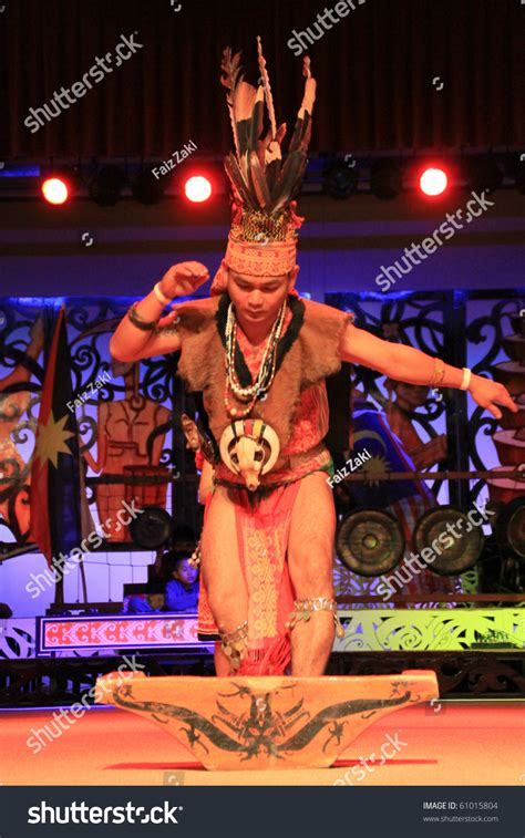 Kuching Sarawak Malaysia September 13 The Iban Warrior Perform The