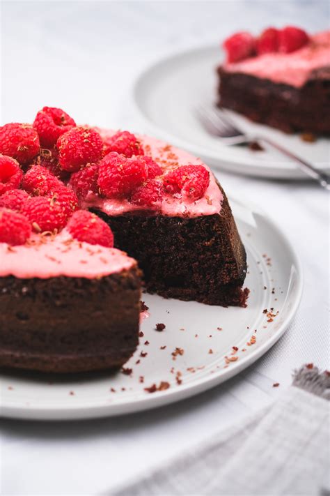 Single Layer Chocolate Raspberry Cake Kiersten Hickman