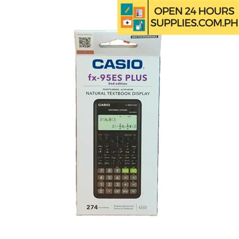 Calculator Casio Scientific Calculator Fx 95es Plus Black Supplies